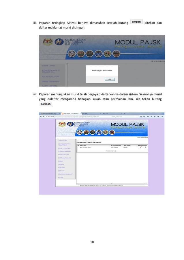MODUL MAKLUMAT PENILAIAN PAJSK SEKOLAH MENENGAH | PDF