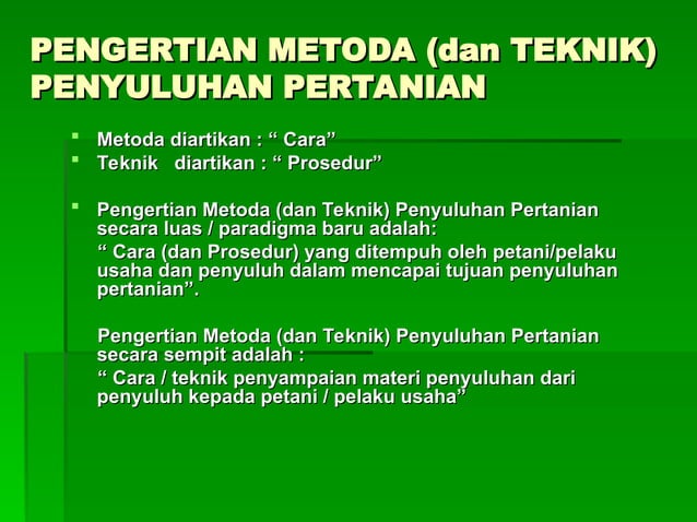 Materi Metode Penyuluhan Pertanian I - SMT II.ppt