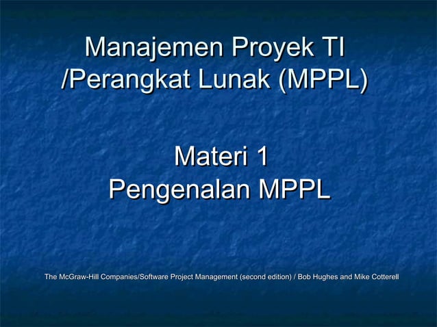Mppl 1 | PPT