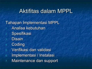 Mppl 1 | PPT