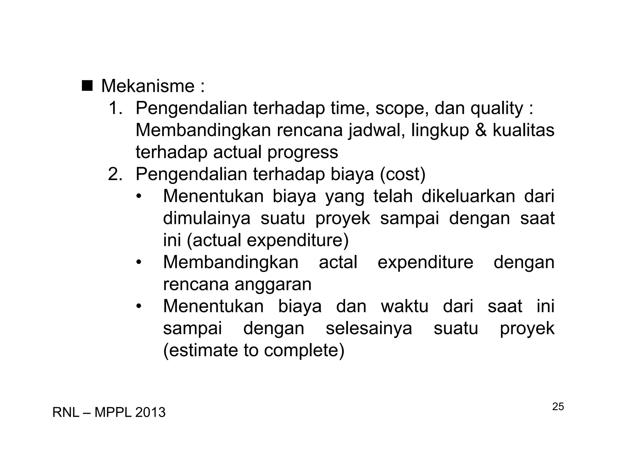Manajemen Proyek Perangkat Lunak. Tujuan Pembelajaran | PDF