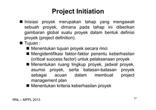 Manajemen Proyek Perangkat Lunak. Tujuan Pembelajaran | PDF