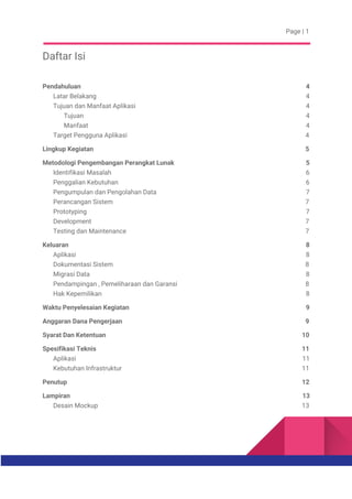 Tugas 4- Proposal Penawaran - Sistem Ekspedisi Ninja Xpress | PDF