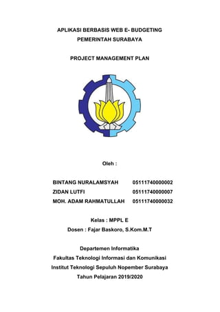 Project Management Plan | PDF
