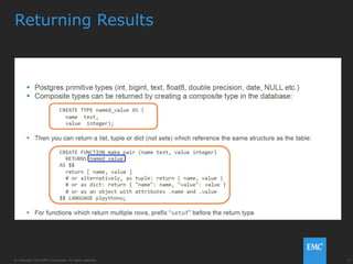 Massively Parallel Processing with Procedural Python - Pivotal HAWQ | PPT