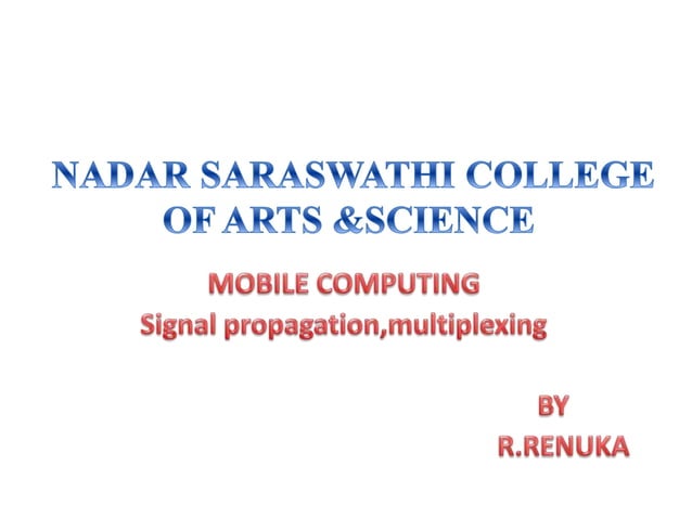 Mobile Computing Ppt