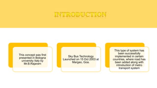 Major project skybus technology | PPTX