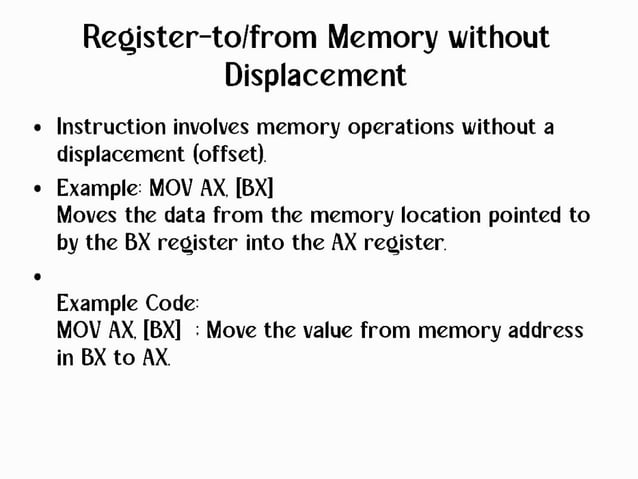 Instruction Format Of 8086 Microprocessor Pptx Programming Languages Computing