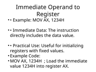 Instruction format of 8086 microprocessor | PPTX