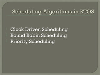 Real Time Operating system (RTOS) - Embedded systems | PPT | Operating Systems | Computer ...