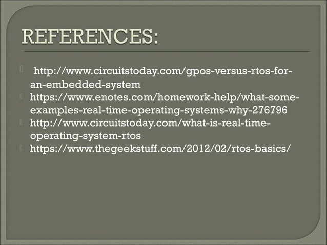 Real Time Operating System Rtos Embedded Systems Ppt Operating Systems Computer