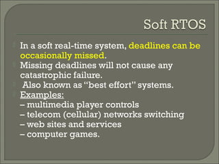 Real Time Operating system (RTOS) - Embedded systems | PPT