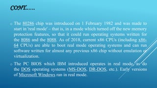 PRESENTATION ON REAL ADDRESSING MODE AND VIRTUAL ADDRESSING MODE | PPTX