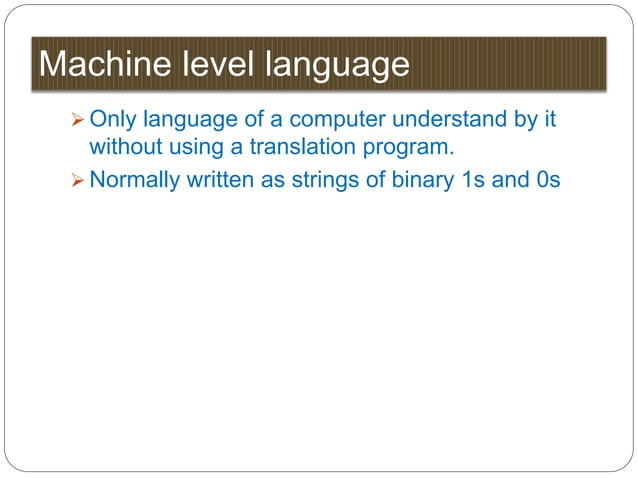 classification of computer language | PPT