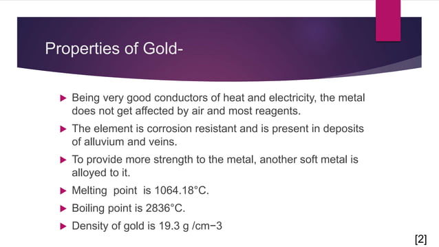 Gold ores and their minerals | PPTX | Chemistry | Science