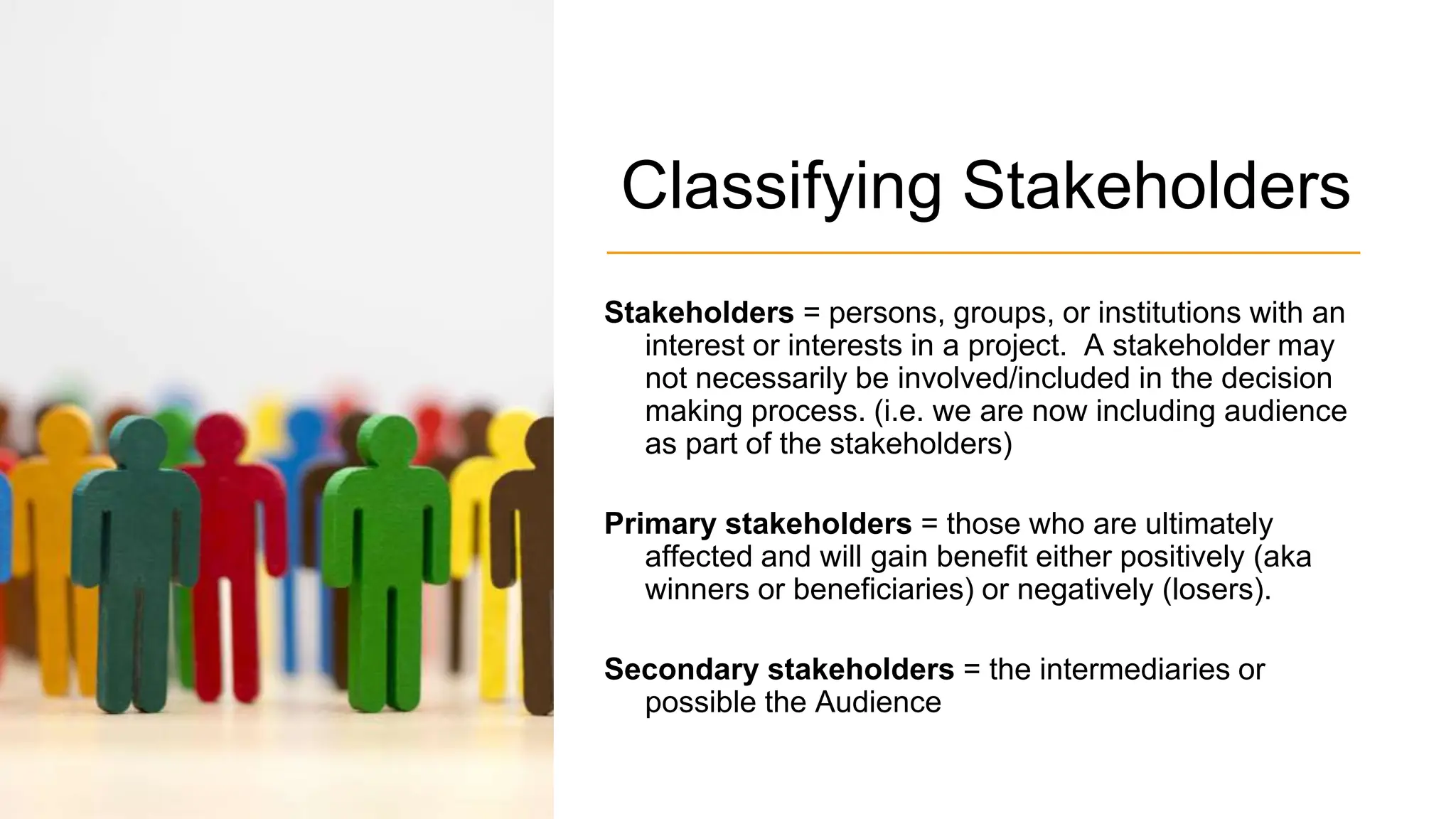 Stakeholder Analysis project in organisations | PPTX