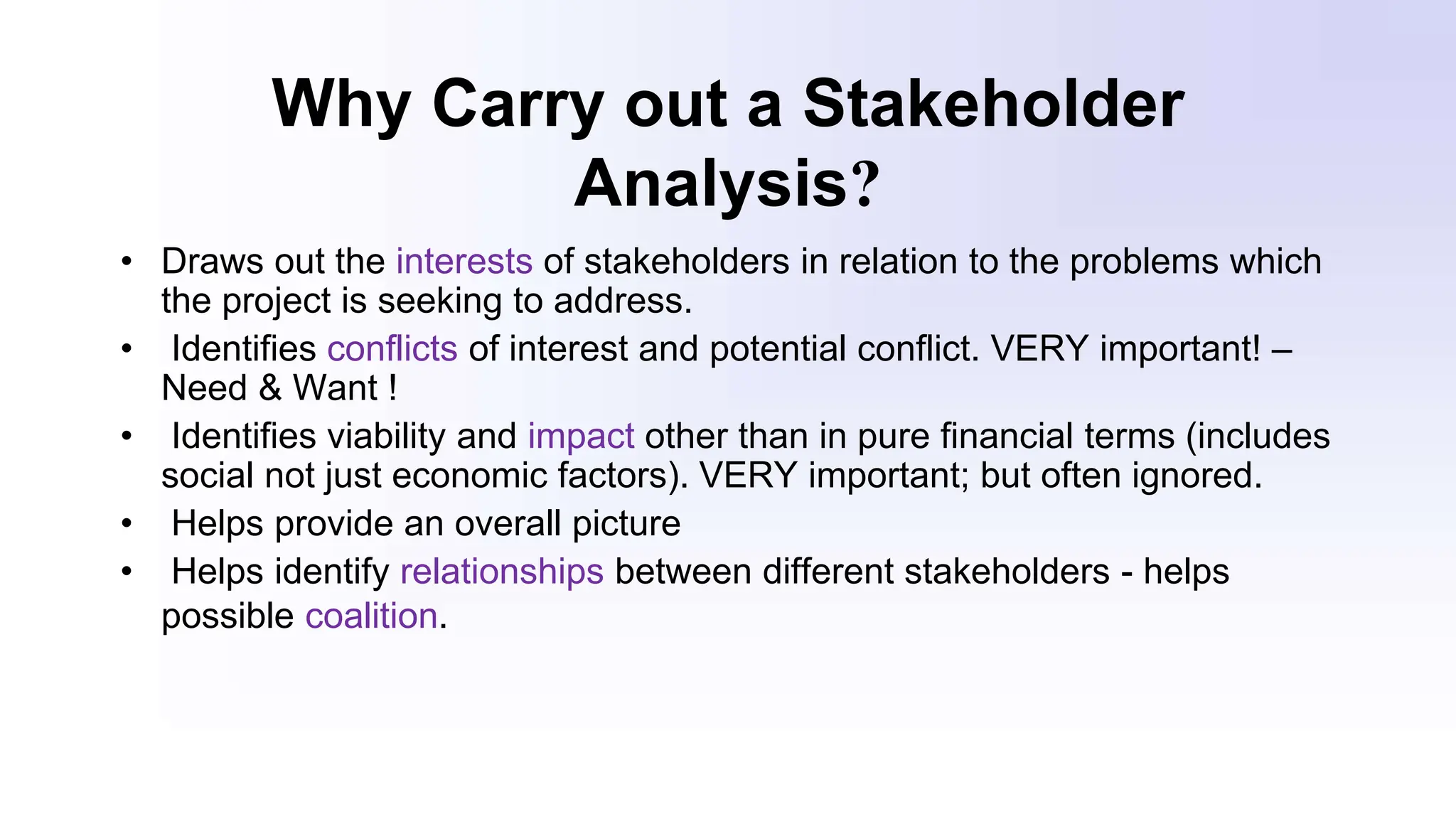 Stakeholder Analysis project in organisations | PPTX