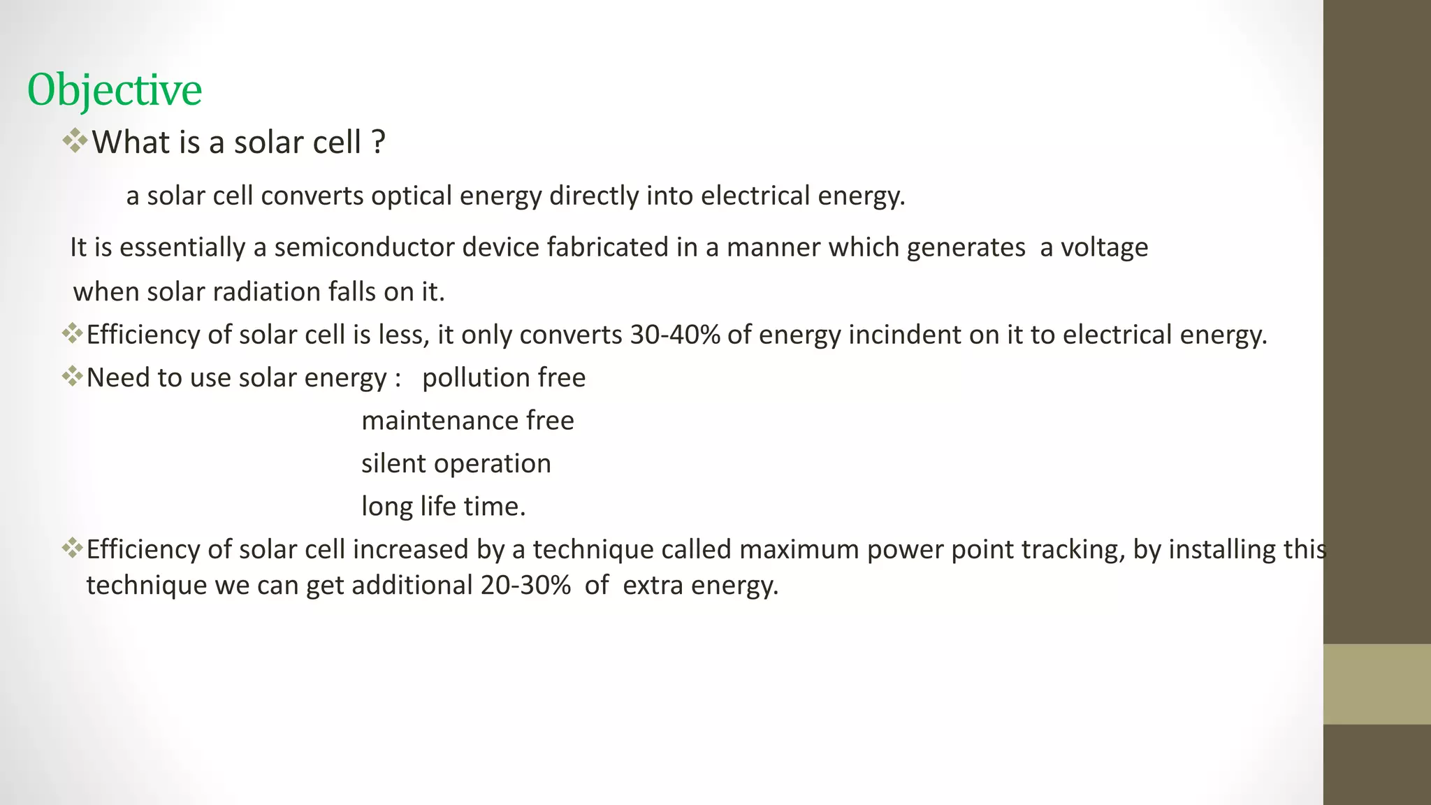 maximum power point tracking (mppt) | PPTX