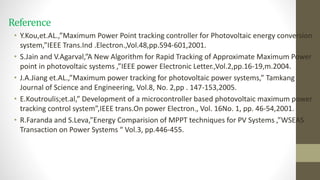 maximum power point tracking (mppt) | PPTX