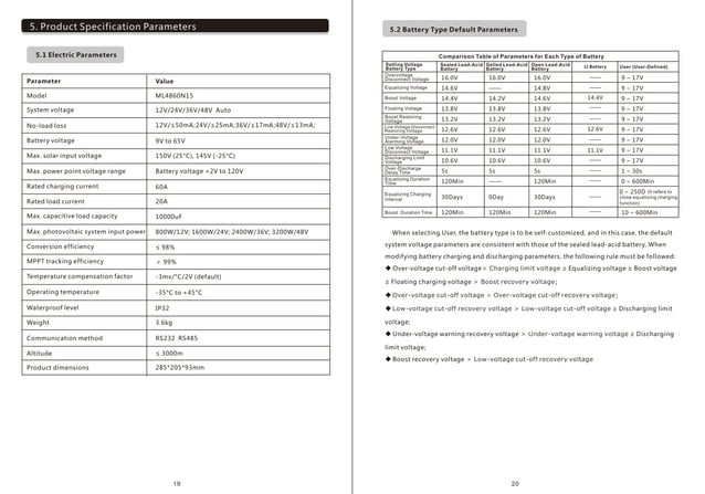 MPPT-Solar-Charge-Controller-ML4860N15-Instructions (1).pdf | Consumer ...