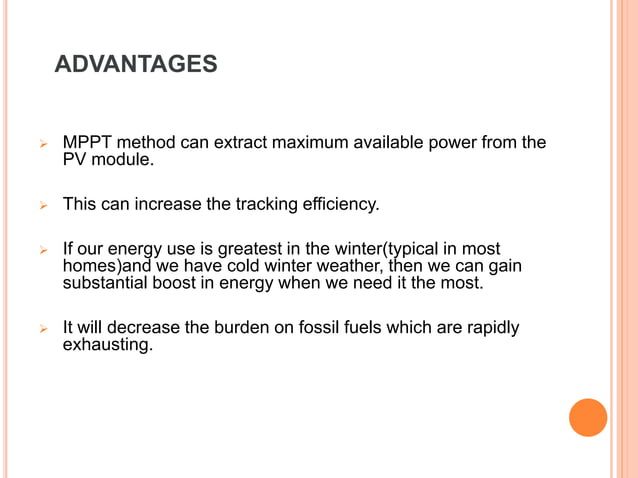Solar PV Model With MPPT (P & O method) | PPTX | Computer Software and Applications | Computing