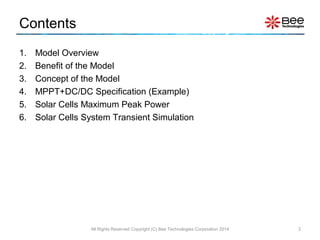 (MPPT) + DC/DC Converter using PSpice | PPT