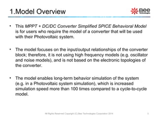 (MPPT) + DC/DC Converter using PSpice | PPT