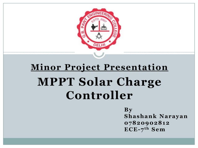 MPPT Solar Charge Controller | PDF | Consumer Electronics | Technology & Computing
