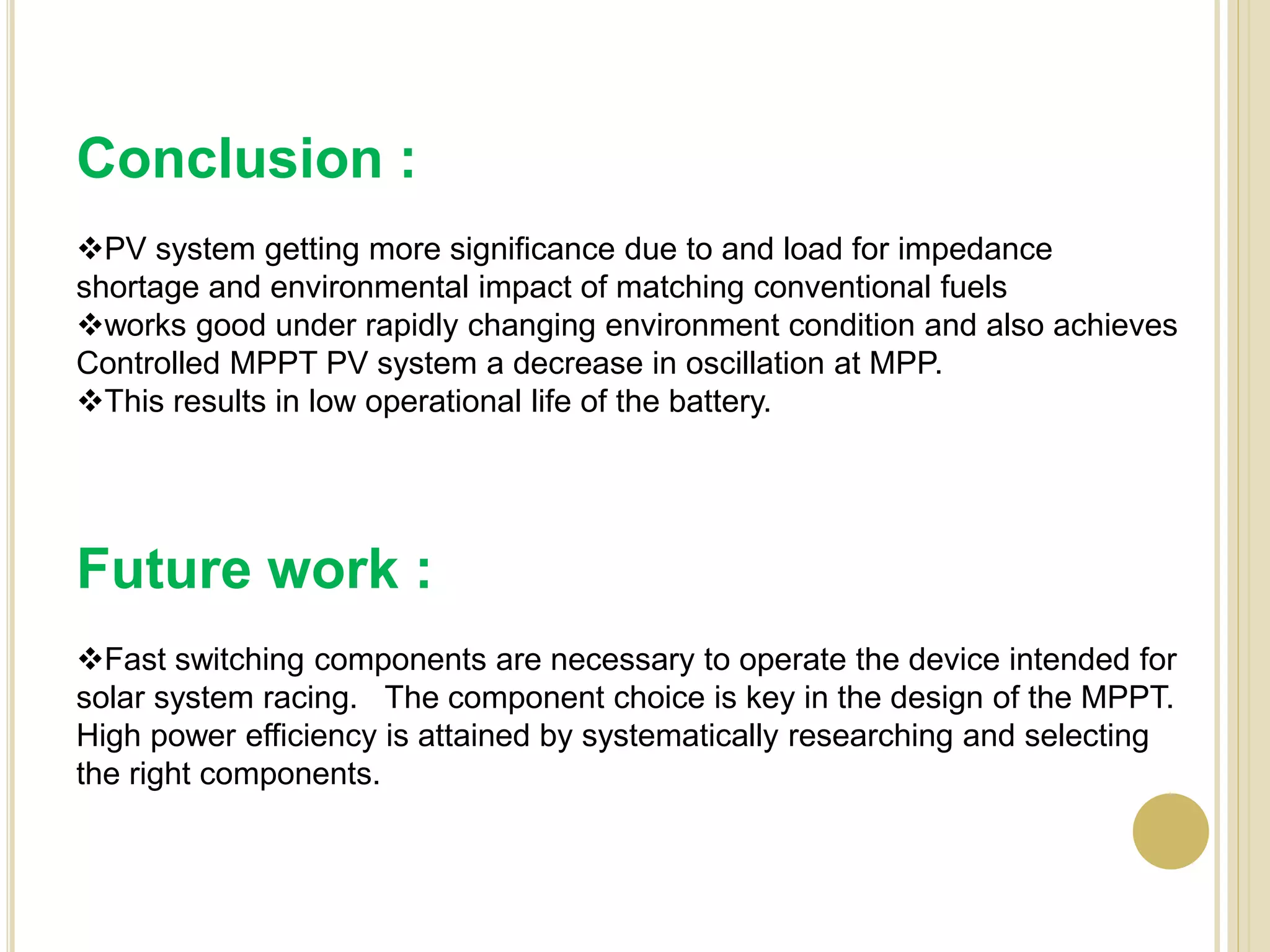 Mppt presentation slides final | PPT