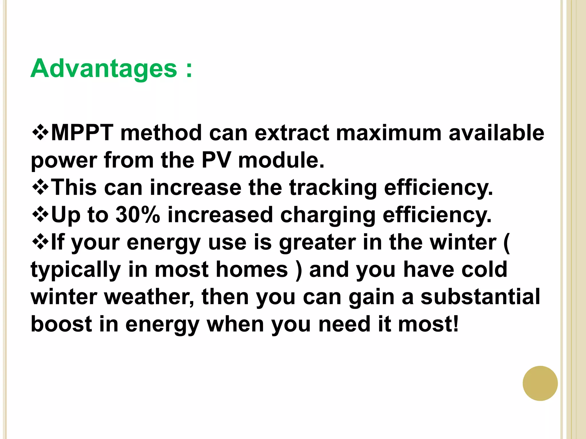 Mppt presentation slides final | PPTX