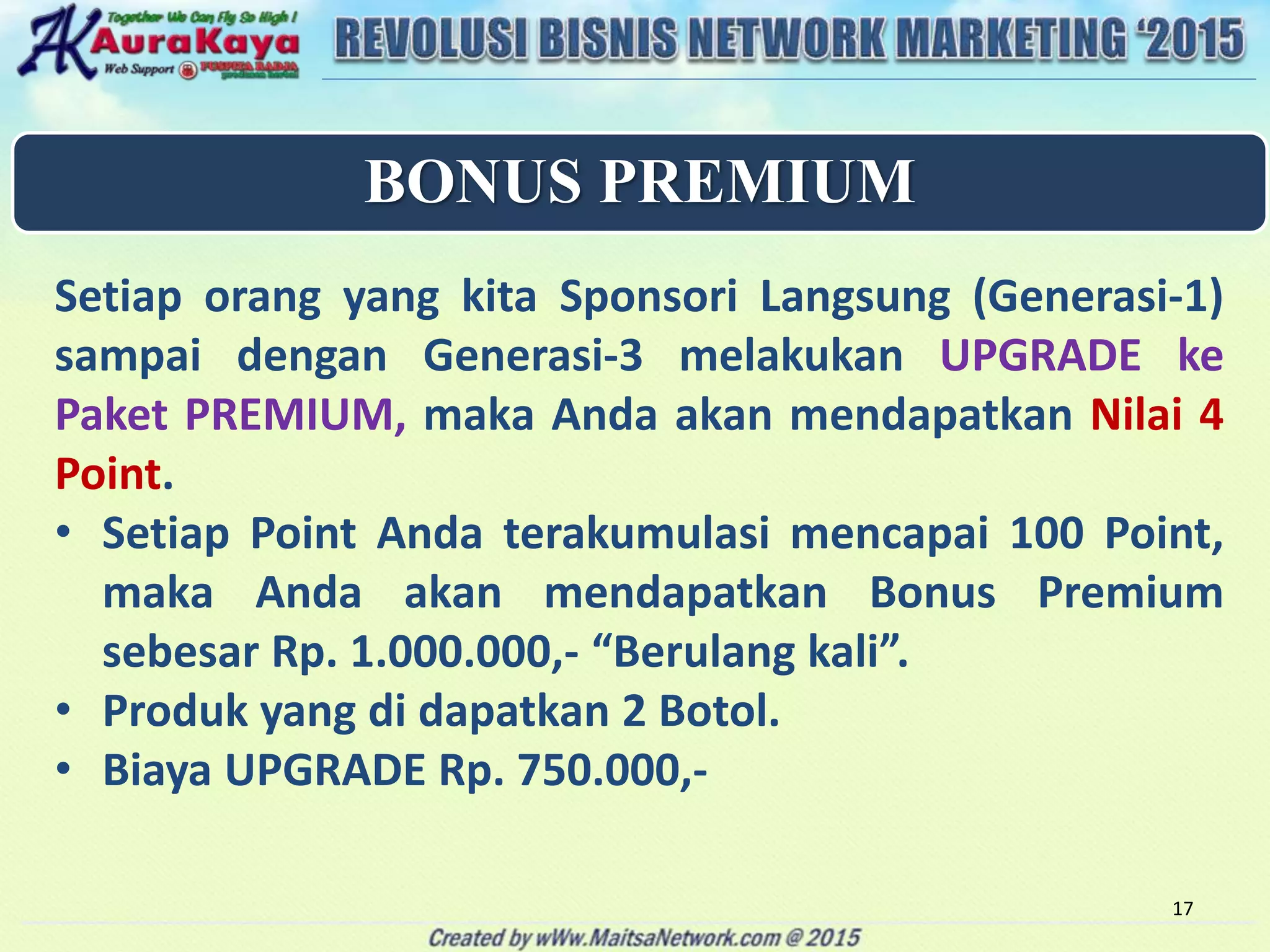 "REVOLUSI NETWORK MARKETING 2015" | PPTX