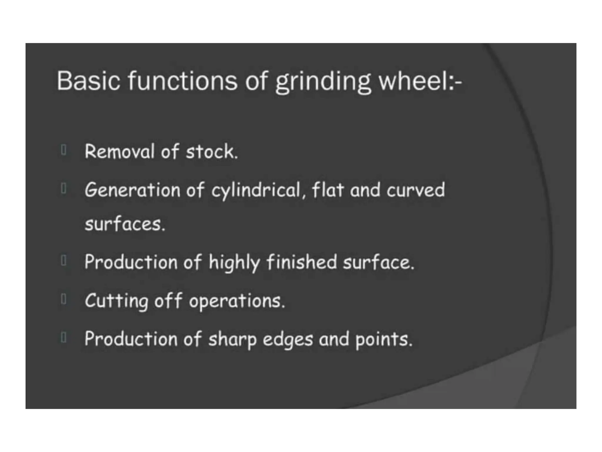 Machining process - > Grinding - > Dressing and truing .pptx