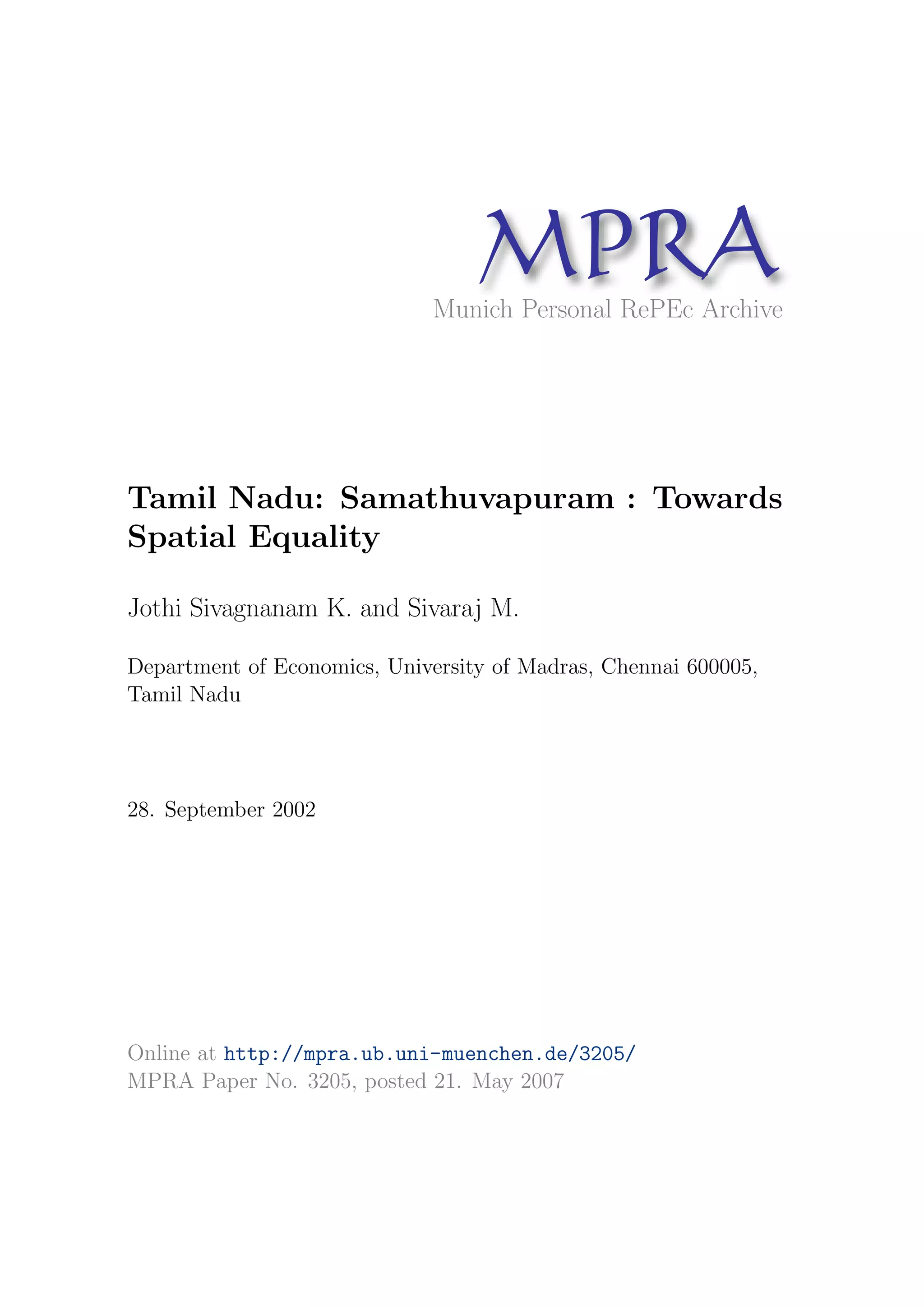 Mpra paper 3205 | PDF | Houses | Real Estate