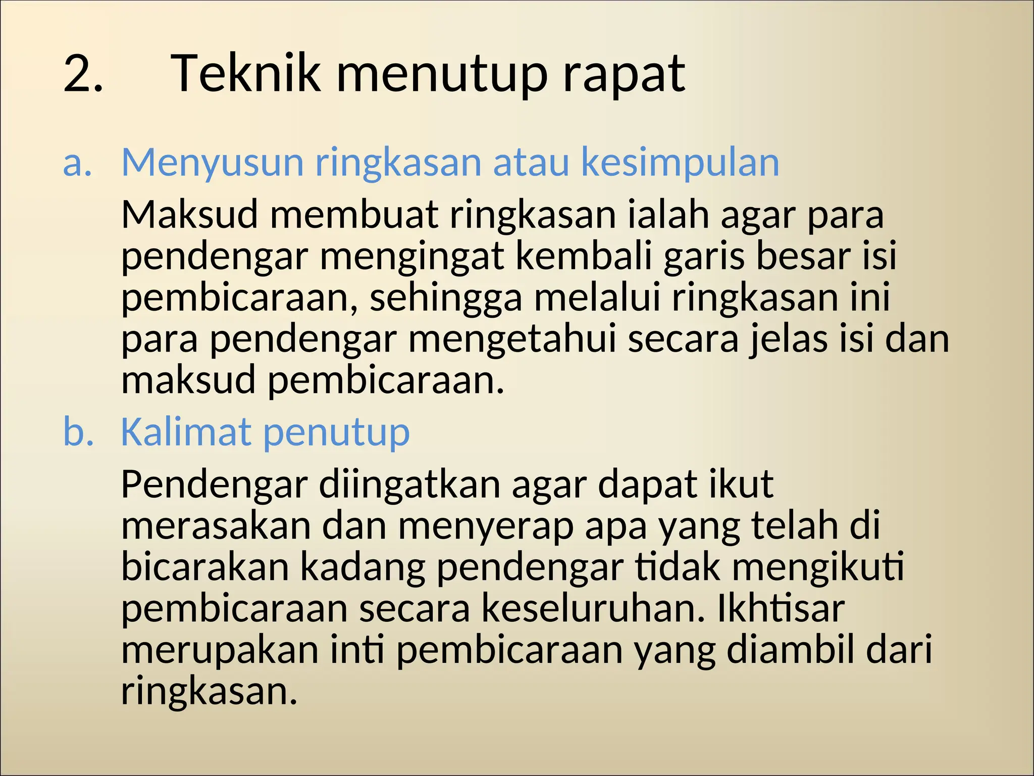 MENGELOLA PERTEMUAN RAPAT PERTEMUAN 1_ADMINISTRASI PERKANTORAN | PPT