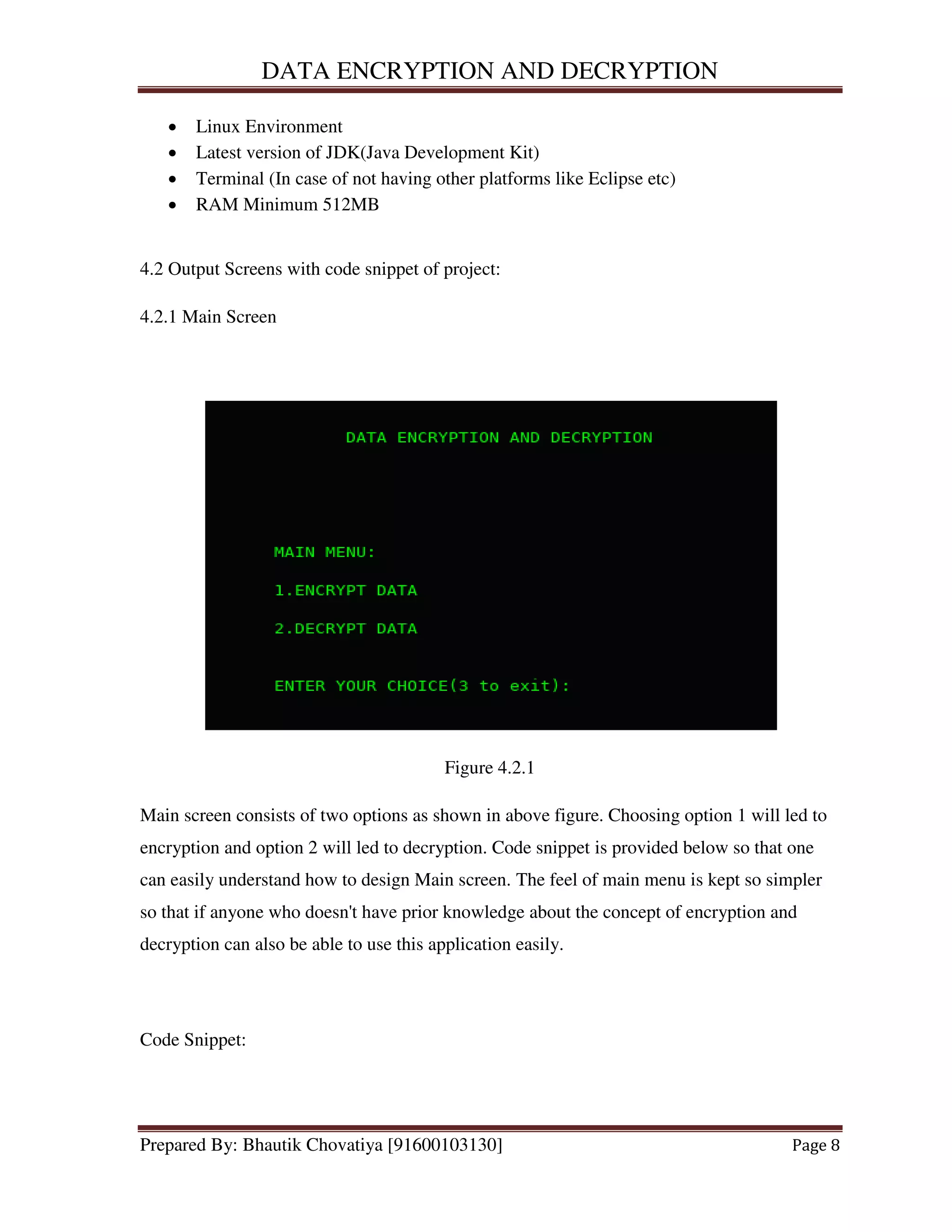 Mini Project On Data Encryption And Decryption In Java Pdf