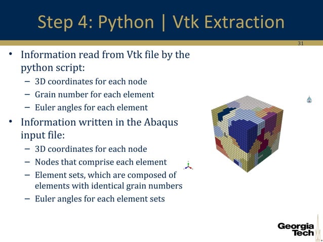 Dream3D and its Extension to Abaqus Input Files | PPT