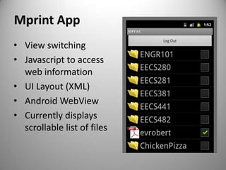 Mprint app | PPT