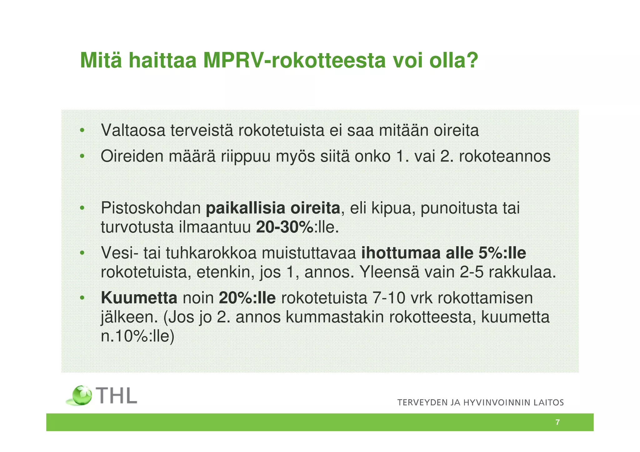 Mprv rokote tulee lasten rokotusohjelmaan | PDF