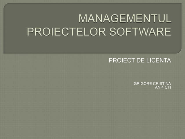 Mps-proiect | PPT