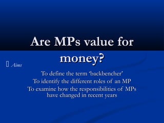 M ps role of an mp, general presentation | PPT