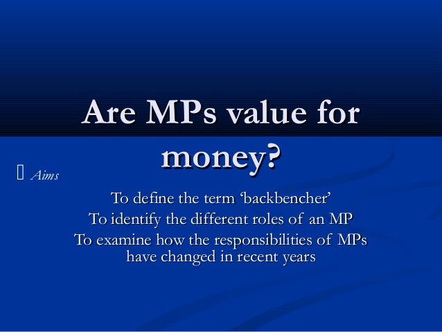 M ps role of an mp, general presentation