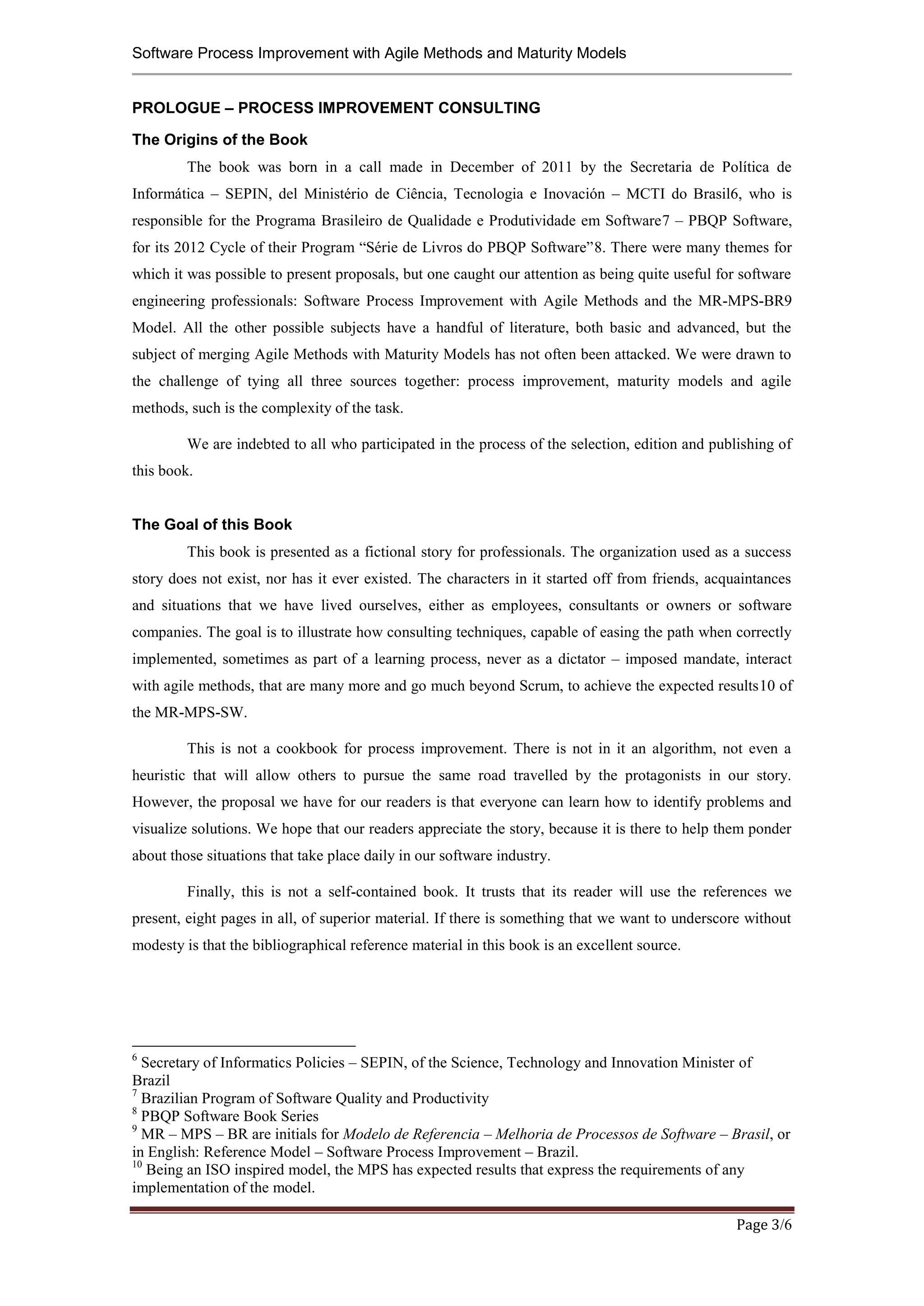 The Story of Tahini-Tahini: Software Process Improvement with Agile ...