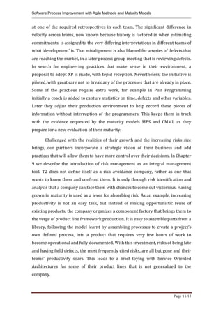Maturity Models and agile chap 01 | PDF