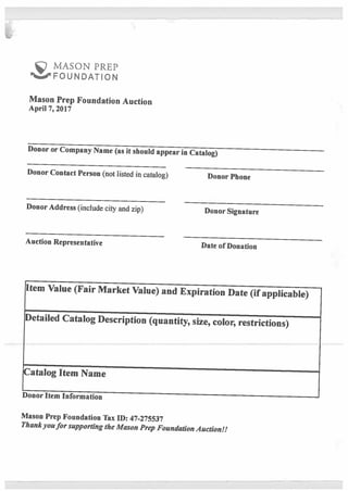 Mps donation form | PDF