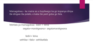 Mpslay1(Sepedi) presentation | PPTX