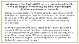Overview of Managed Print Services (MPS) | PPT
