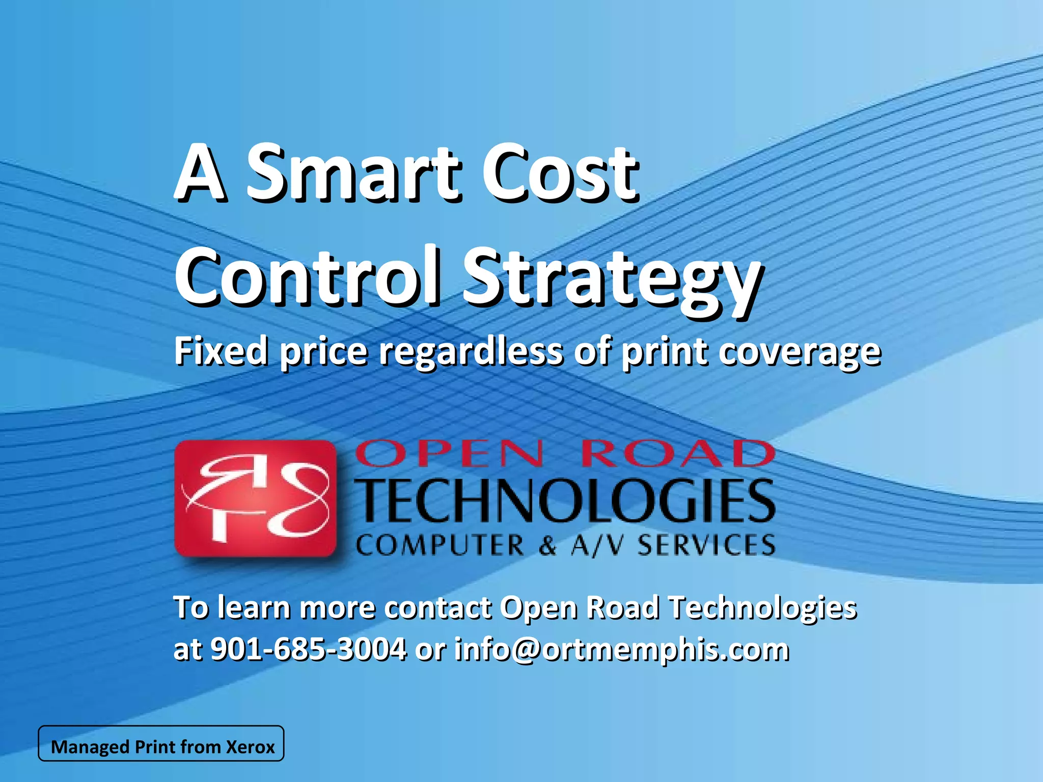 A Smart Cost Control Strategy | PPT