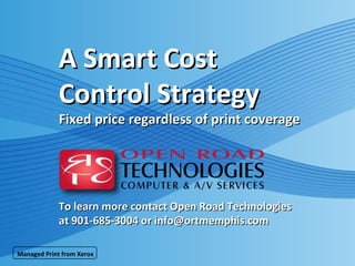 A Smart Cost Control Strategy | PPT
