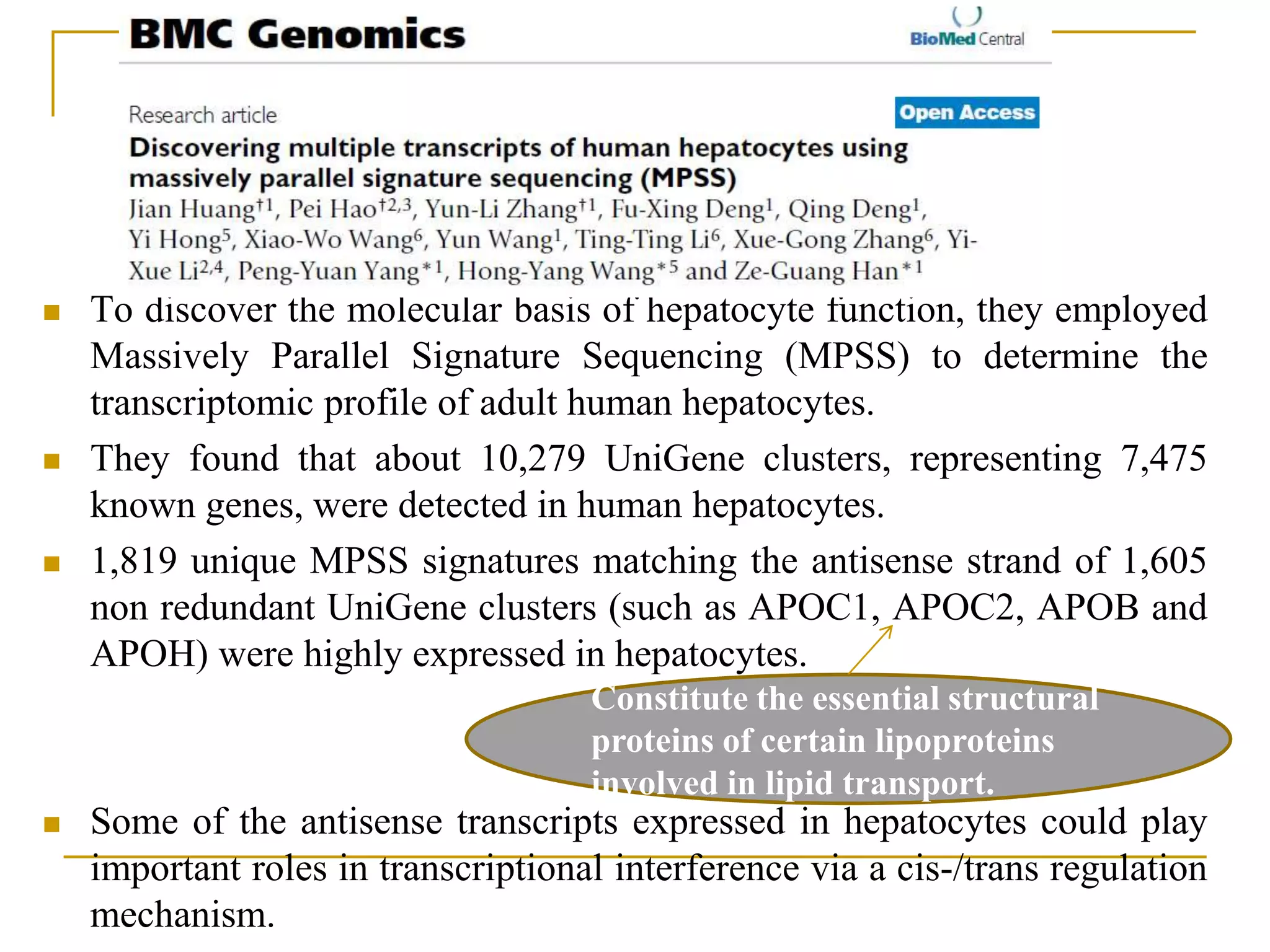 MASSIVELY PARELLEL SIGNATURE SEQUENCING | PPTX