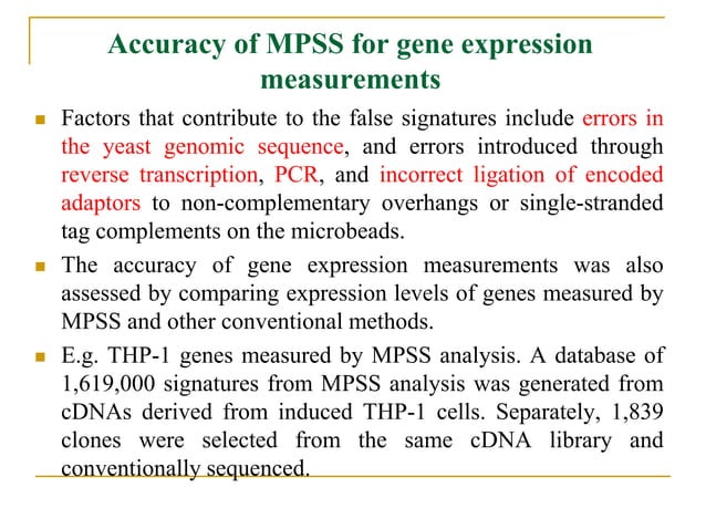 MASSIVELY PARELLEL SIGNATURE SEQUENCING | PPTX